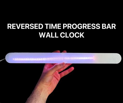 Reversed Time Progress Bar Wall Clock 4 Steps With Pictures Instructables