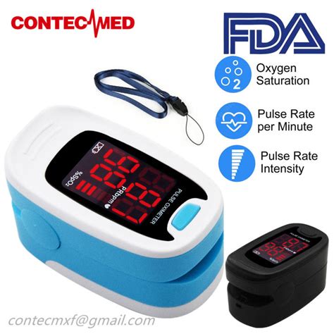 Contec Cms50m Finger Pulse Oximeter Blood Oxygen Spo2 Monitor Pr