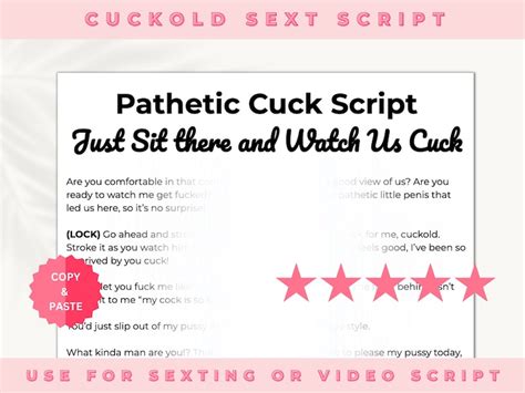 Cuckold Sext Script F M Sexting Script Dirty Talk Adult Model Onlyfans Sexting Scripts