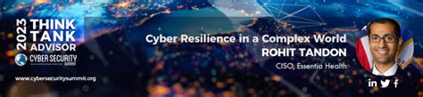 Cyber Resilience In A Complex World 15th Annual Cyber Security Summit Oct 21 22 2025