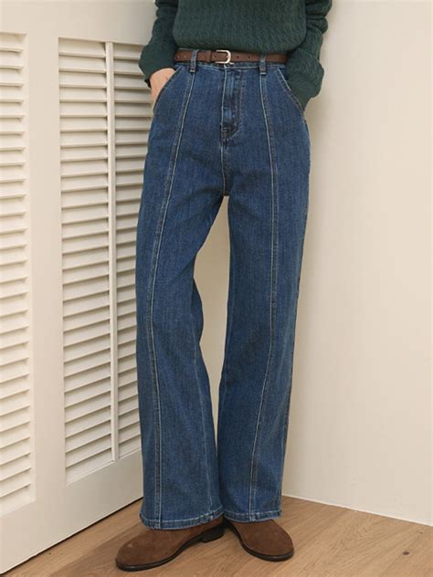 리리앤코 2천장 돌파 무료배송 25 36 숏기본롱 프루디안 스판 속밴딩 절개 일자핏 데님 팬츠 청바지 가을신상가을겨울봄데일리룩캐주얼룩빅사이즈