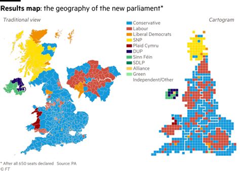 Uk General Election Results At A Glance Financial Times