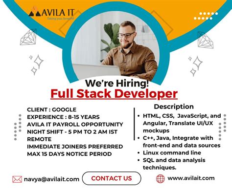 Avila It On Linkedin Hiring Fullstackdeveloper Dreamjob Techcareers Developerlife Avilait