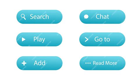 Premium Vector Web Buttons Flat Design Template With Color Gradient