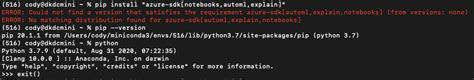 Failed To Install Azureml Sdk On Windows Issue 516 Azure MachineLearningNotebooks GitHub