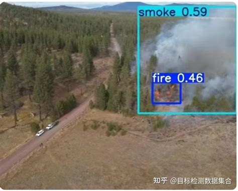 目标检测算法yolov8训练森林火灾检测数据集并建立gui界面识别检测森林火灾和烟雾数据集 检测两类别中的 火灾 和烟雾 深度学习框架