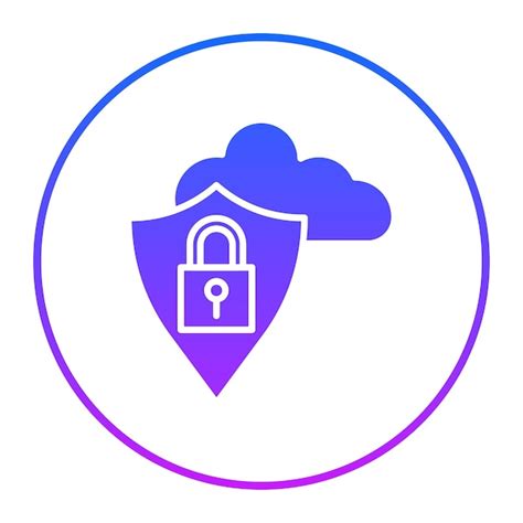 Premium Vector Cloud Security Vector Illustration