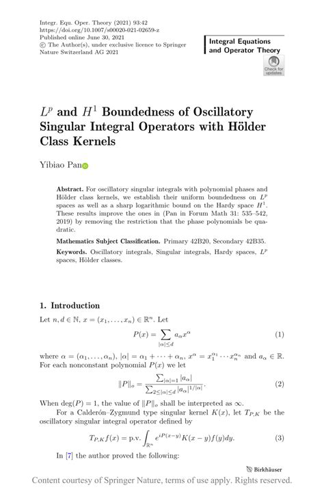 Lp And H1 Boundedness Of Oscillatory Singular Integral Operators With