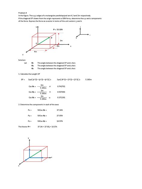 Vector Ex Problem Additional2 Pdf Euclidean Vector Cartesian