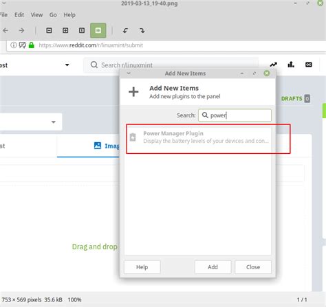 Power Manager Plugin Greyed Out I Cant Install On Mint 191 Xfce