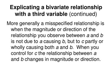 Ppt Exploring Relationships With A Third Variable Understanding