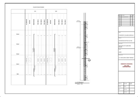 Schedule Column Pdf Economic Sectors Civil Engineering