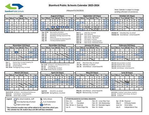 Stamford School Calendar 2025 2025 Andy T Gorman