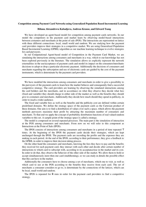 PDF Competition Among Payment Networks Using Generalized Population