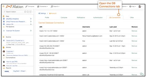 Switching And Removing Data Source Accounts — Alation User Guide