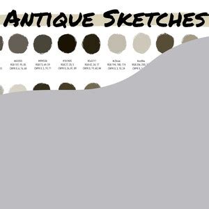 Procreate Color Palette Antique Sketches Instant Download Digital File Color Swatches