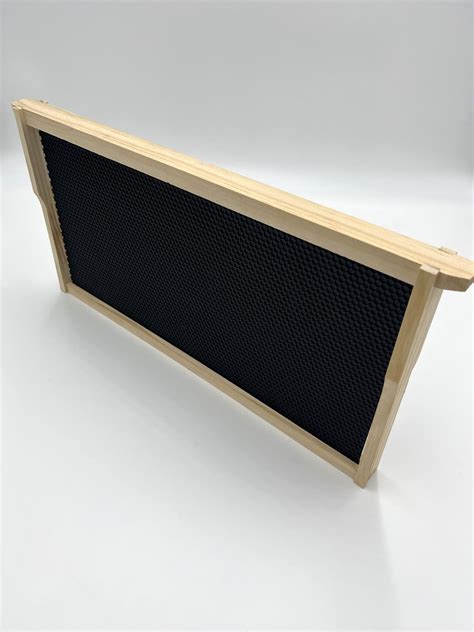 Fully Assembled Langstroth Deep Frames With Black Plastic Foundation