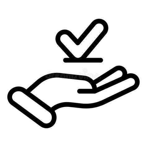 Keep Care Reliability Icon Outline Style Stock Vector Illustration