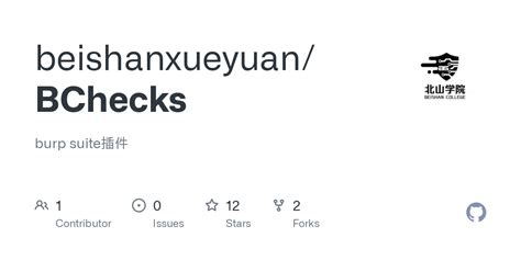 github beishanxueyuan bchecks burp suite插件