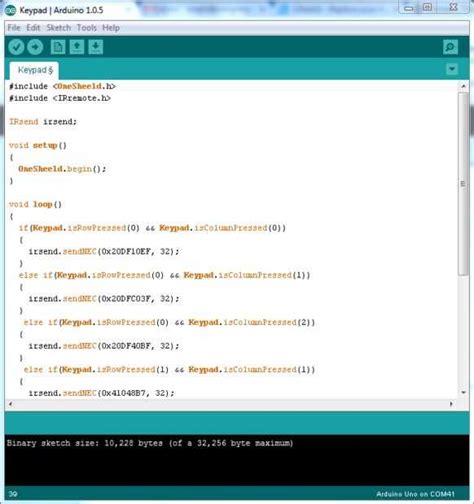 Control remoto universal usando Arduino Sheeld y móvil Android Paso Dibujo Android