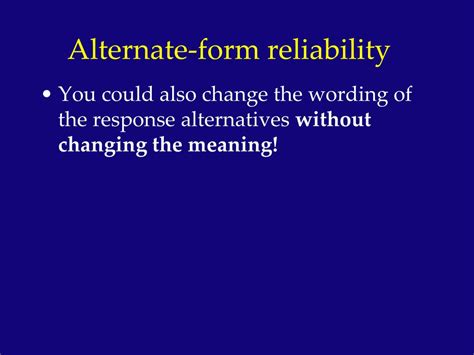 Ppt Survey Methodology Reliability And Validity Powerpoint Presentation