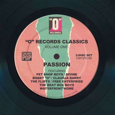O Records Classics Volume One Passion 2017 Cd Discogs