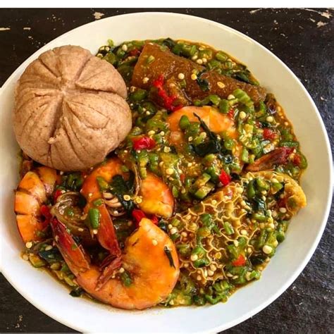 The Lady Farmer The Seafood Okra Soup That Were Using To Eat This