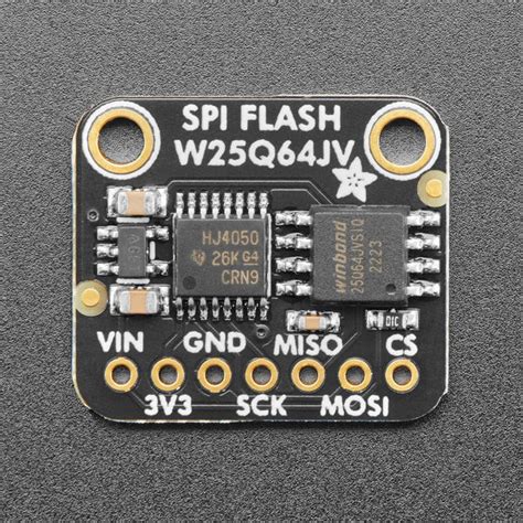 Adafruit Spi Flash Breakout W25q64 64 Mbit 8 Mbyte The Pi Hut