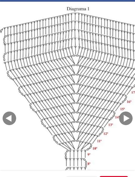 Crochet Diagram For Triangular Structure