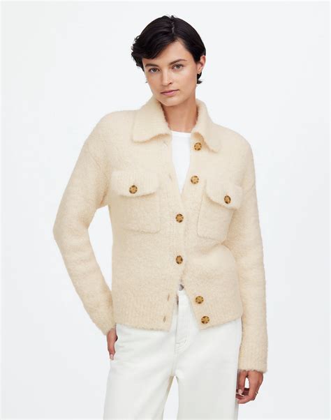 Bouclé Knit Sweater Jacket Madewell