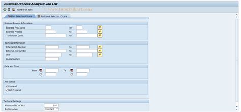 EMMAJL SAP Tcode Job List