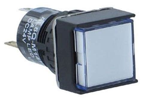 AL Q M R IDEC Industrial Pushbutton Switch A Series Mm SPDT Momentary Square Red