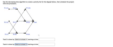 Solved Use The Decreasing Time Algorithm To Create A