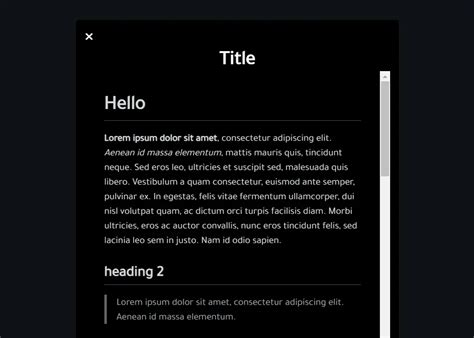 Display External Markdown Content In Modals Mdmodal Css Script