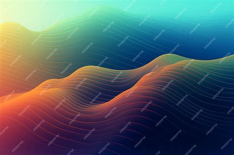 Premium Photo Abstract Modern Gradient Abstract Waves Background With