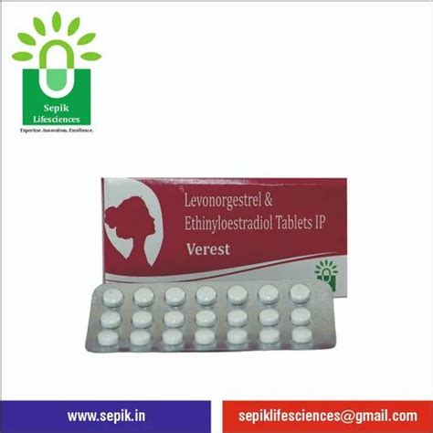 Verest Levonorgestrel And Ethinyloestradiol Tablets Ip At Best Price In