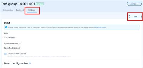 Editing Group Settings
