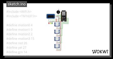 Smart Traffic System Lite Wokwi Esp32 Stm32 Arduino Simulator