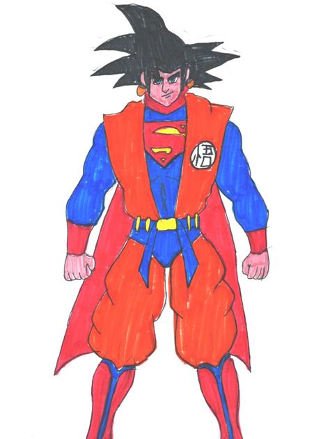 Goku Superman Fusion By Mystechmaster On Deviantart