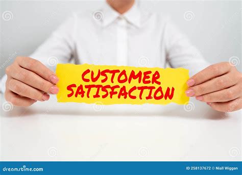 Writing Displaying Text Customer Satisfaction Conceptual Photo Exceed