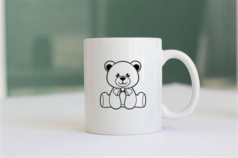 Teddy Bear Svg Png Dxf Files Sitting Teddy Bear Cut Files And Etsy