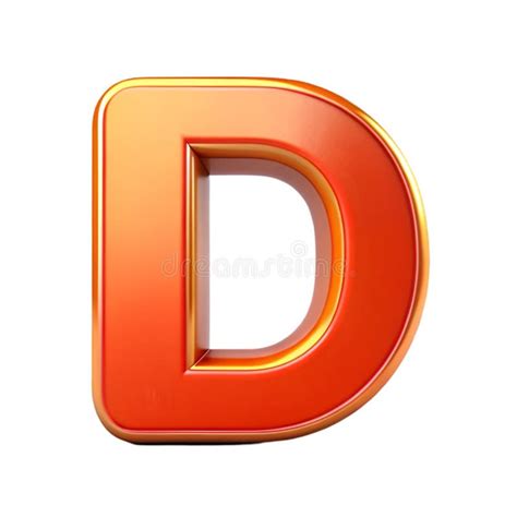Symbol Of Letter D Isolated On White Background Stock Illustration Illustration Of Poster