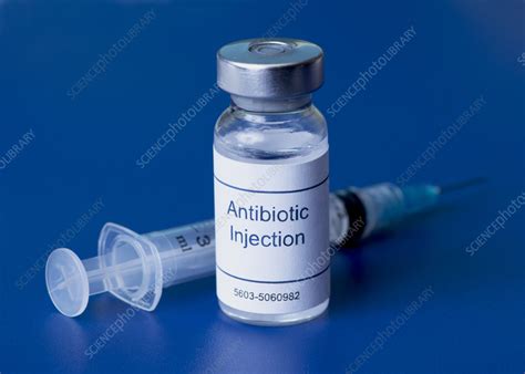 Antibiotic Injection Stock Image F035 8103 Science Photo Library