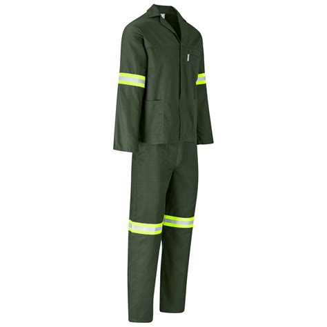 Acid Resistant Polycotton Conti Suit Reflective Arm Legs And Back