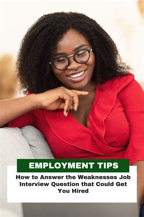 How To Answer The Weaknesses Job Interview Question Artofit