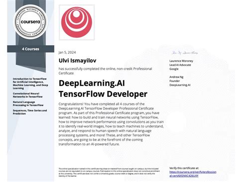 Tensorflowdeveloper Continuouslearning Deeplearning Nlp Genai Ulvi Ismayilov
