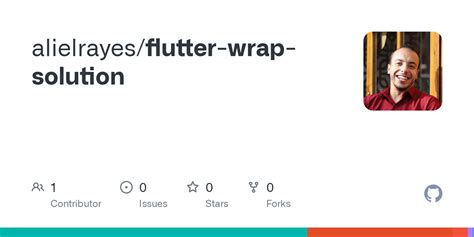GitHub Alielrayes Flutter Wrap Solution