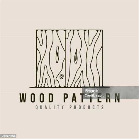 나무 패턴 라인 아트 로고 아이콘과 상징 벡터 일러스트 레이 션 미니멀리스트 디자인 가구에 대한 스톡 벡터 아트 및 기타 이미지 가구 갈색 건설 산업 Istock