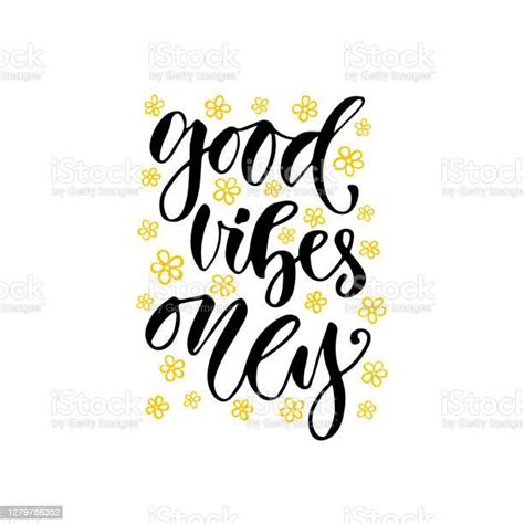 현대 벡터 레터링 벽 포스터에 대한 영감 손 편지 따옴표 인쇄 가능한 서예 문구 티셔츠 프린트 디자인 좋은 분위기만 0명에 대한