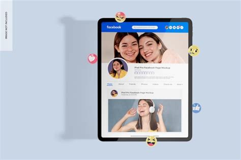 Premium PSD IPad Pro Facebook Page Mockup